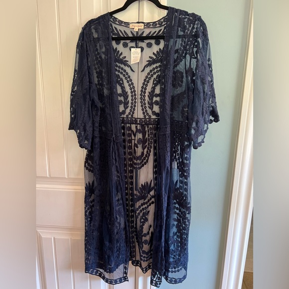 song n spirit | Jackets & Coats | Song N Spirit Lacy Duster Large ...